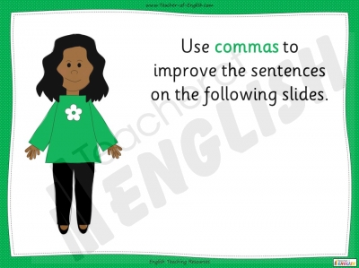 Using Commas Correctly teaching resources lessons