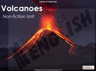 Volcanoes - Non-Fiction Unit teaching resources unit of work