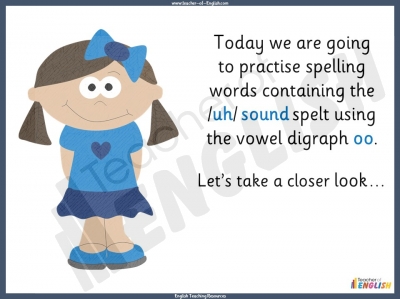 Vowel Digraph Making the Short 'oo' Sound - Year 1 teaching resources ...