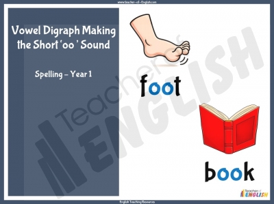 Vowel Digraph Making the Short 'oo' Sound - Year 1 teaching resources ...