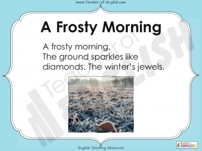 Winter Haiku Poetry teaching resources KS2/3 unit of work