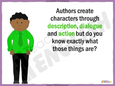 Writing Fiction - Creating Characters - KS3 teaching resources lessons