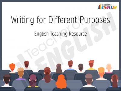 Writing for Different Purposes teaching resources lessons