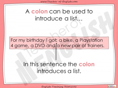 Year 5 and 6 - Colons and Semi-Colons teaching resources lessons