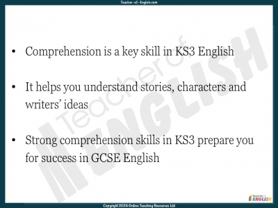 Year 7 Comprehension - Out of the Dark teaching resources unit of work
