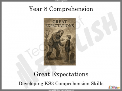 Year 8 Comprehension - Great Expectations teaching resources unit of work