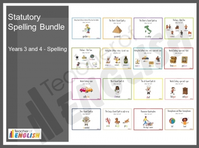 Years 3 and 4 Statutory Spelling Bundle teaching resources lesson