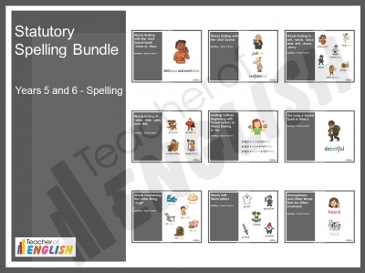 Years 5 and 6 Statutory Spelling Bundle teaching resources lesson